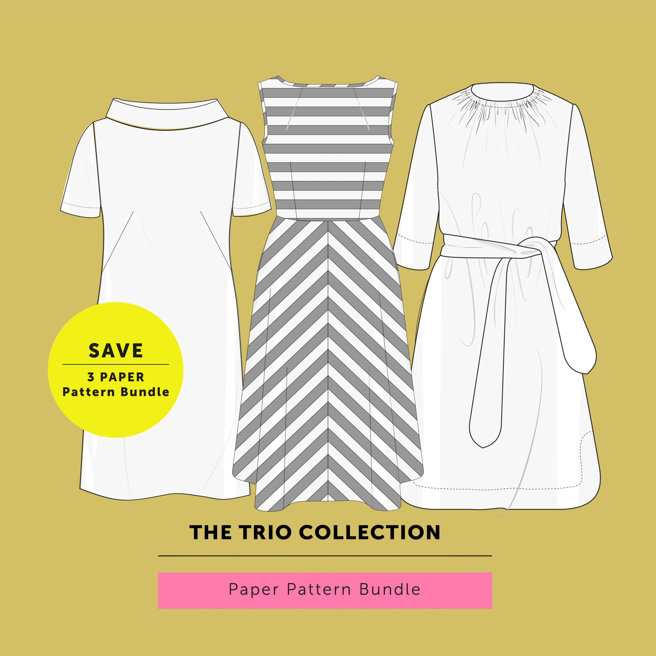 Last chance! The Trio Paper Sewing Pattern Collection - Maven Patterns